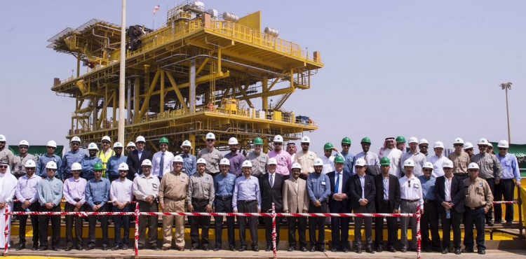 Saudi Aramco Completes Largest Offshore Tie-In Platform - Egypt Oil & Gas